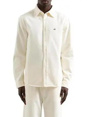 EDMMOND STUDIOS Duck Logo Denim Shirt - Plain Off White