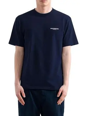 EDMMOND STUDIOS Melomaniac Printed T-shirt - Plain Navy