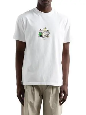 EDMMOND STUDIOS Avant Garde Printed T-shirt - Plain White