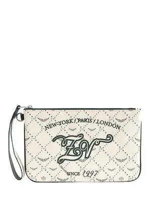 Zadig&Voltaire Z Pouch Monogram Canvas Pouchette - Flash