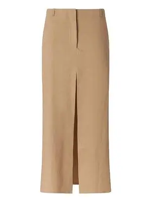 Pinko Hyla Stretch Linen Blend Maxi Skirt - D