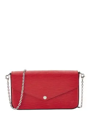 LOUIS VUITTON Epi Pochette Felicie Chain Bag - Red