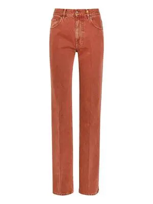 Chloé Straight-leg Denim Jeans - Brown