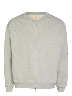 CHERRY LOS ANGELES Zip-through Sweatshirt With Gecko Embroidery - Grey