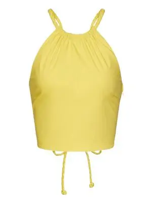Red Valentino Sleeveless Braided Detail Top - Yellow