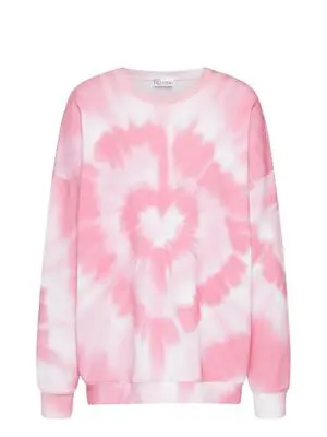 Red Valentino Tie-dyed Crewneck Sweatshirt - Pink