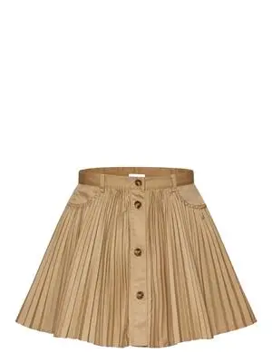 Red Valentino Pleated Skirt - Nude