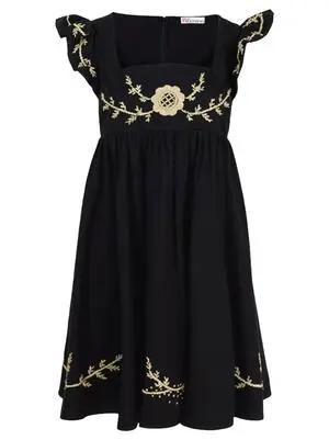 Red Valentino Square Neck Dress - Black
