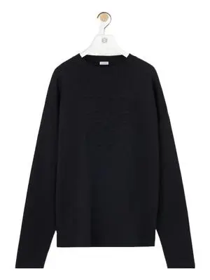 Loewe Anagram Crewneck Jumper - Black
