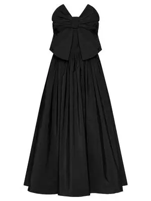 Red Valentino Strapless Bow Detail Dress - Black