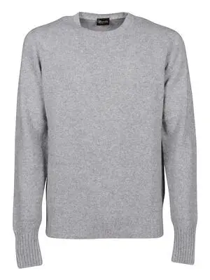 DRUMOHR Crew Neck Knit Sweater - Gray