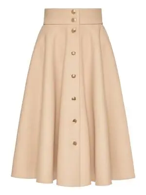 Red Valentino Pleated Skirt - Nude