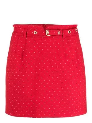 Red Valentino Polka-dot Girdle Shorts - Red