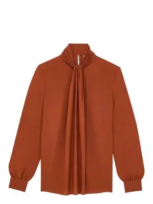 Saint Laurent Long Sleeve Shirt - Brown