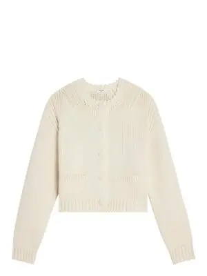 Celine Cardigan In Cotton - Off White