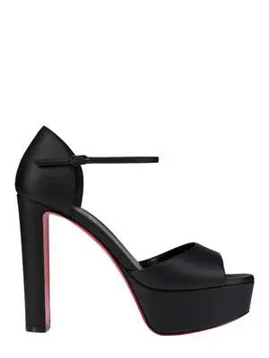 CHRISTIAN LOUBOUTIN Sandaloo Platform Block-heel Sandals - Black