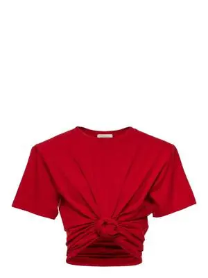 Magda Butrym Knotted T-shirt - Red