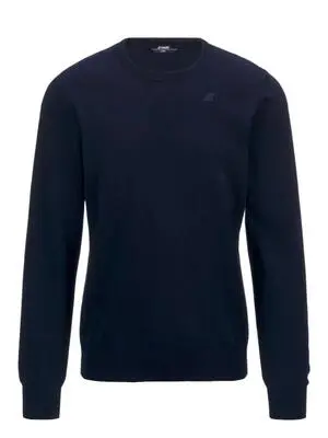 K-WAY Long-sleeved Crewneck Jumper - Blue