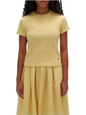 NEW BALANCE Cropped Top - Hay