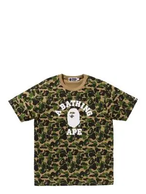A BATHING APE A Bathing Ape Abc Camo College T-shirt 'green' Green