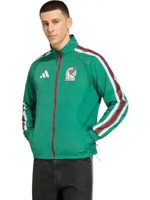 Adidas Mexico National Team 2026 Home Full-zip Game Day Anthem Jacket - Green