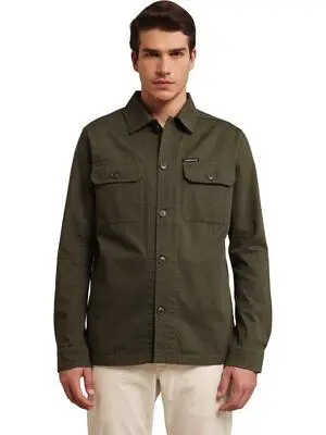 MEMBERS ONLY Members Only Cotton Twill Shirt Jacket