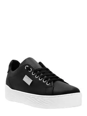 Philipp Plein Leather Lo-top Sneakers - Black