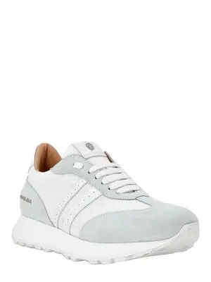 BILLIONAIRE Runner Mix Logo Sneakers - White