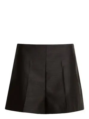 HEIRLOME Saskia Wool & Silk Shorts - Black