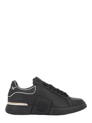 Philipp Plein Phantom Kick Low-top Sneakers - Black/black
