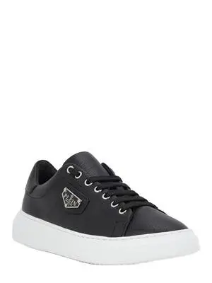 Philipp Plein Leather Lo-top Sneakers - Black