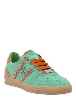 Philipp Plein Low-top Sneakers Retro Rebel Leather - Green
