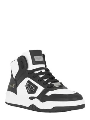 Philipp Plein Mid-top Sneakers - White/black