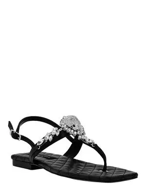 Philipp Plein Flat Sandals - Black