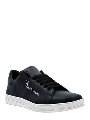 BILLIONAIRE Logo Lace-up Low-top Sneakers - Navy