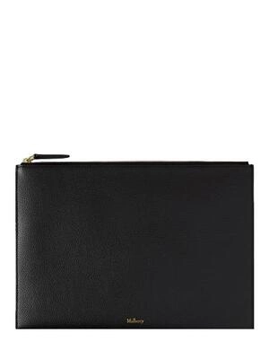 Mulberry Zipped Flat Pouch - Black