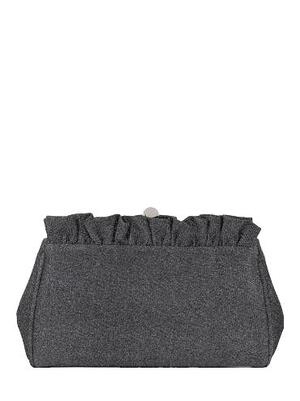 Badgley Mischka Ria Sparkle Jacquard Clutch - Pewter