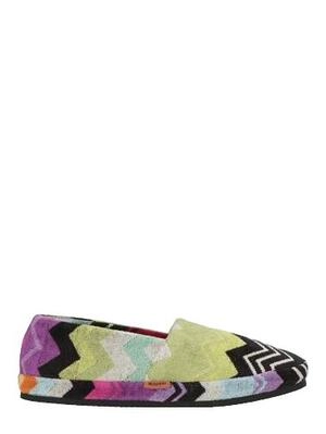 Missoni MISSONI Zigzag Terrycloth Slippers Lime Green