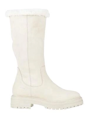 Geox Boot Size Leather, Textile Fibers - White