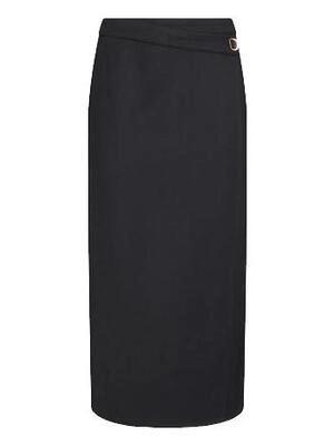 Alpha Studio Midi Skirt Size Polyester, Virgin Wool, Elastane - Black