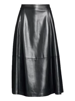 MANILA GRACE Midi Skirt Size Polyurethane, Polyester - Black