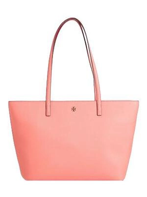 Tory Burch Woman Handbag Pastel Yellow Size - Leather Red