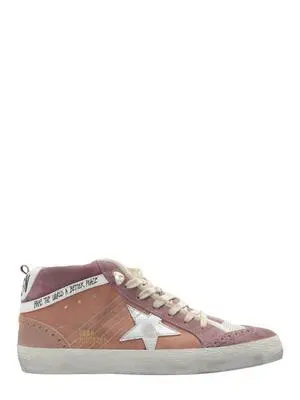 GOLDEN GOOSE Double Quarter Mid-star Sneakers - Multicolor
