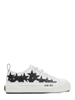 Amiri Star Patch Lace-up Sneakers - White/black