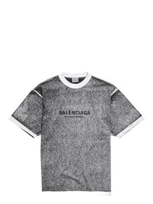 Balenciaga Cotton Logo T-shirt - Black
