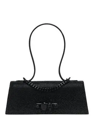 Alexander McQueen Leather Jewelled Top-handle Bag - Black
