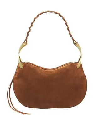Alexander McQueen Suede Wishbone Shoulder Bag - Brown