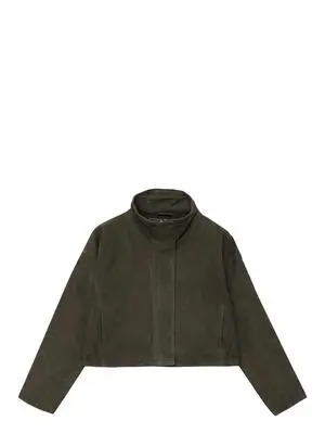 ALLSAINTS Suede Ryder Jacket - Green