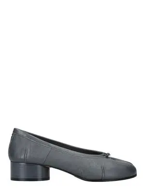 MAISON MARGIELA Maison Margiela Leather Tabi Ballerina Pumps Grey