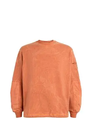 Stone Island Cotton Dyed Vanisé Sweatshirt - Orange